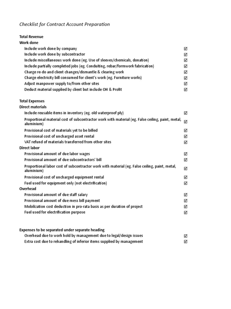 CA Preparation Checklist | PDF | Economies | Business