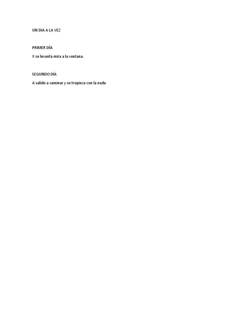 Un Dia A La Vez | PDF
