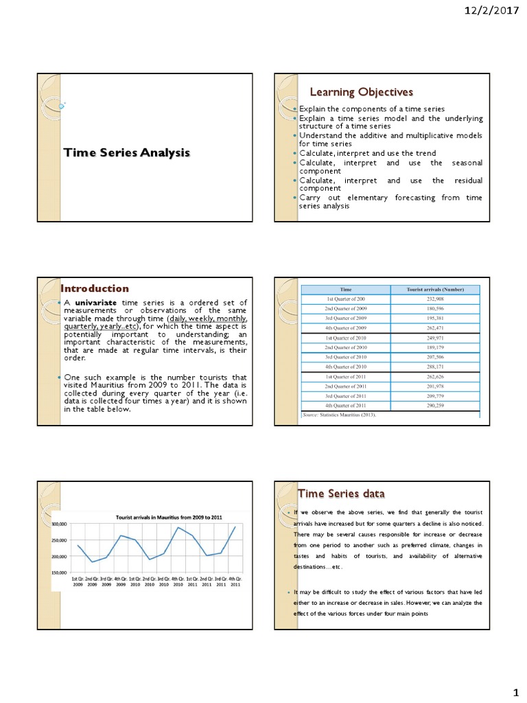 Time Series Analysis | PDF | Time Series | Seasonality