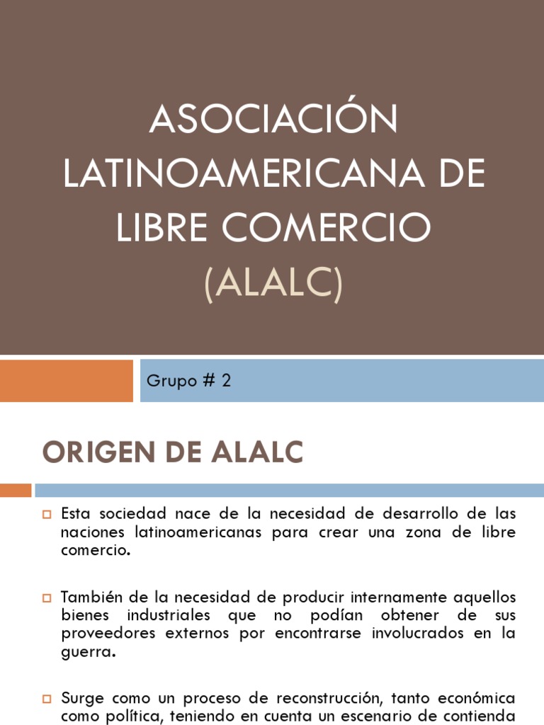 Asociación Latinoamericana de Libre Comercio (Alalc) PDF | PDF ...