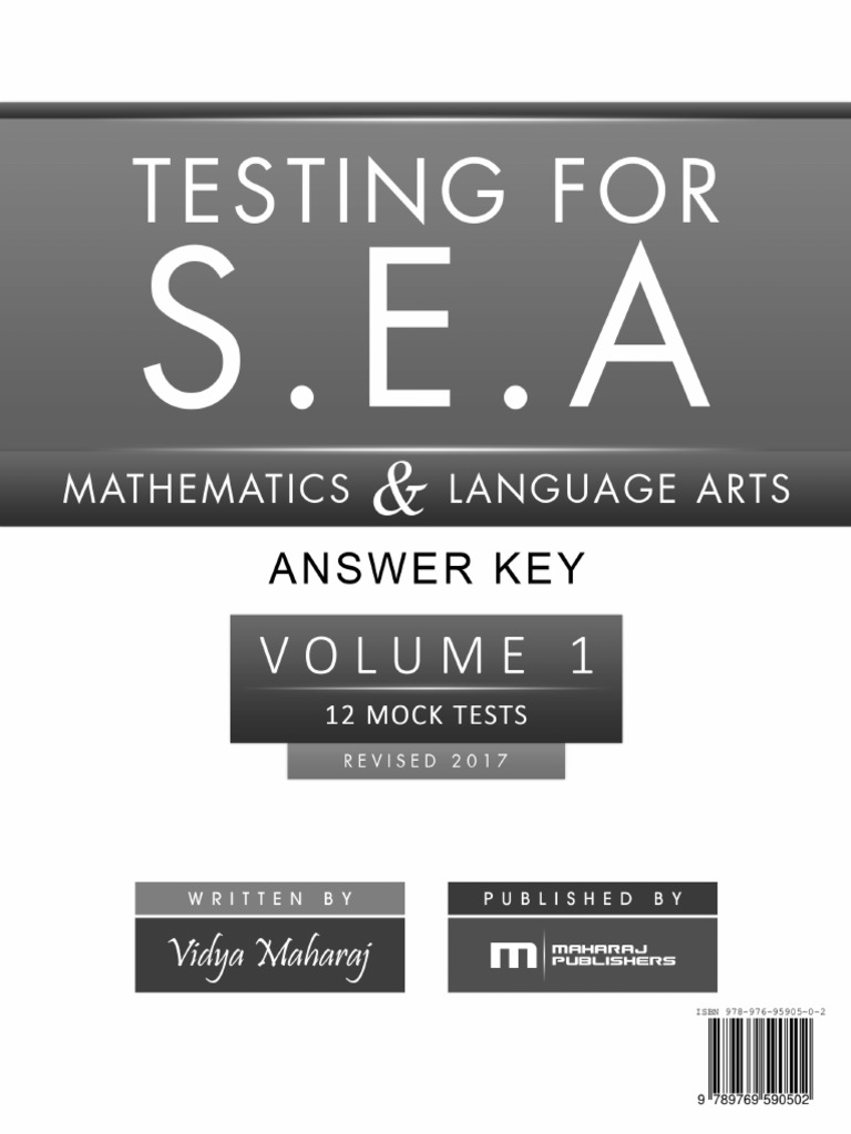 Testing For S.E.A. Mathematics Answer Key v2 | PDF | Geometric Objects ...