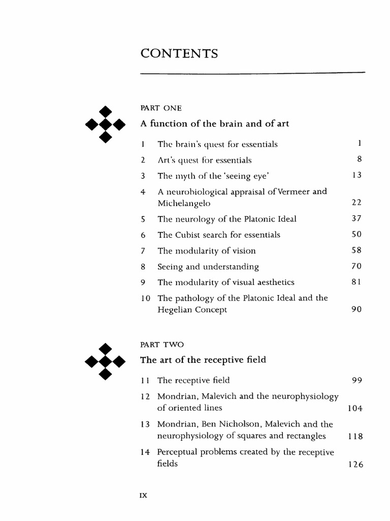 Semir Zeki Inner Vision An Exploration of Art and The Brain | PDF ...