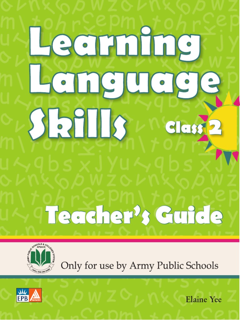 Learning Language Skills Class 2 Teacher's Guide FAIZA APSACS PDF | PDF ...