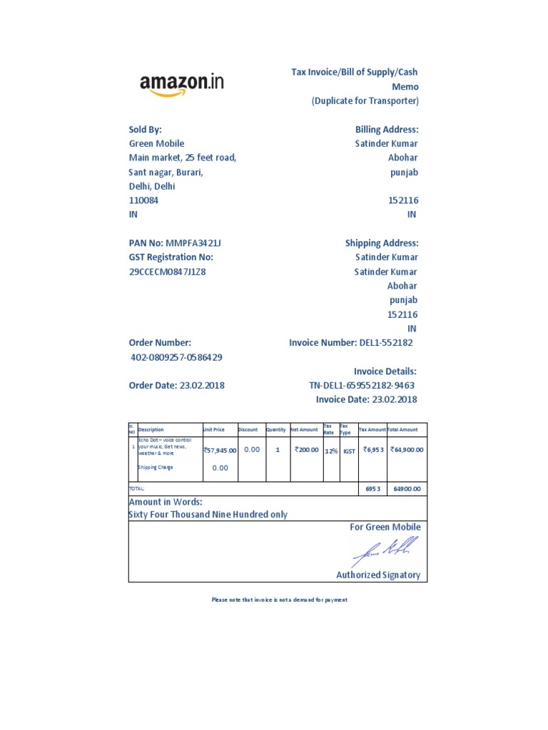 Description Unit Price Discount Quantity Net Amount Tax Rate Tax Type ...