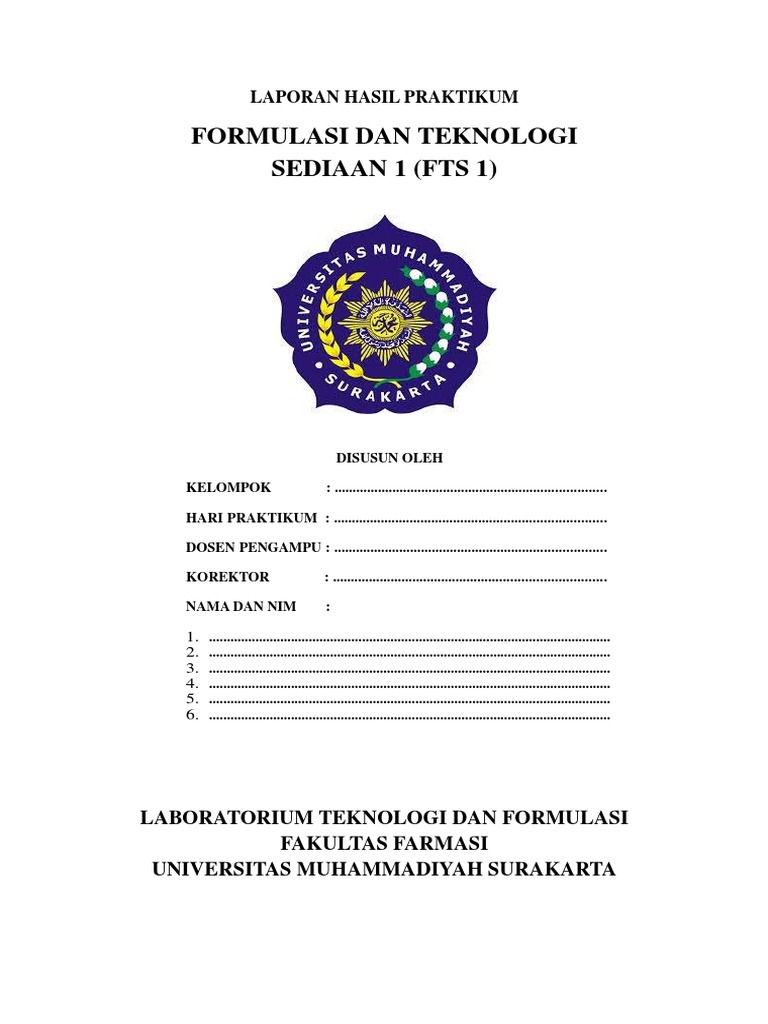 Lembar Kerja Praktikum FTS 1 2018 | PDF