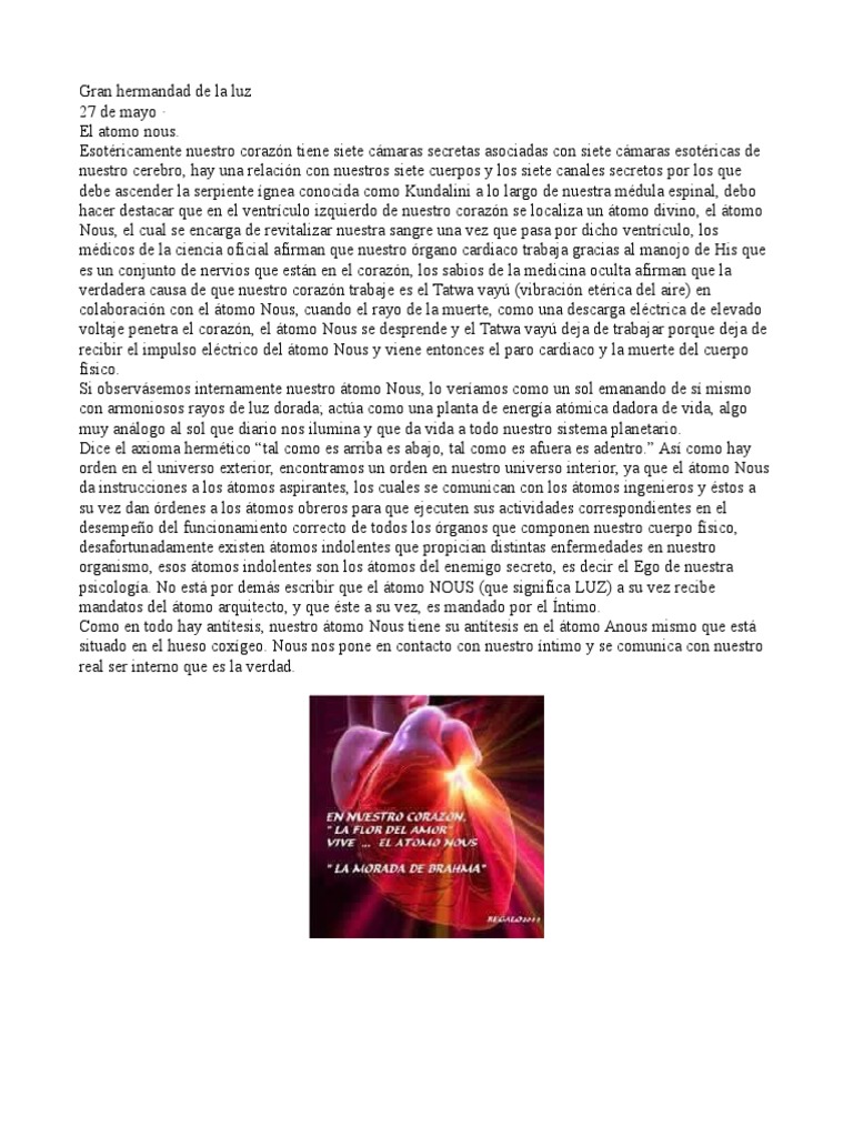 El Atomo Nous | PDF | Corazón | Naturaleza