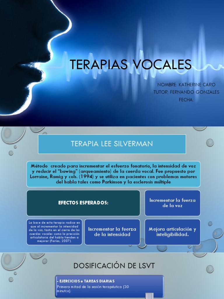Terapia Lee Silverman | PDF | Enfermedad de Parkinson | Medicina CLINICA