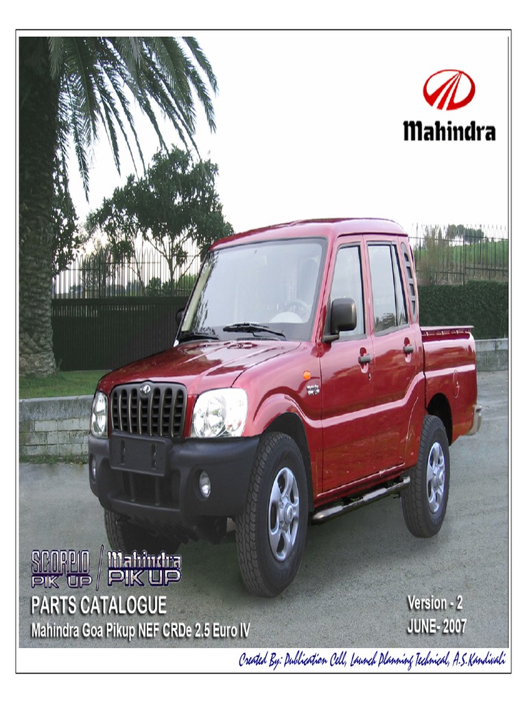269164442-Mahindra-Scorpio CATALOGO MAHINDRA PDF | PDF | Transmission ...