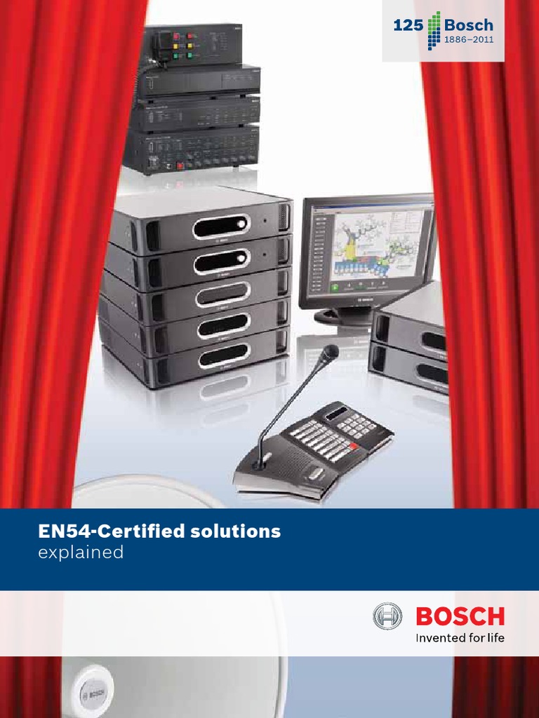 BOSCH EN54 Certification Booklet | PDF | Security Alarm | Rechargeable ...