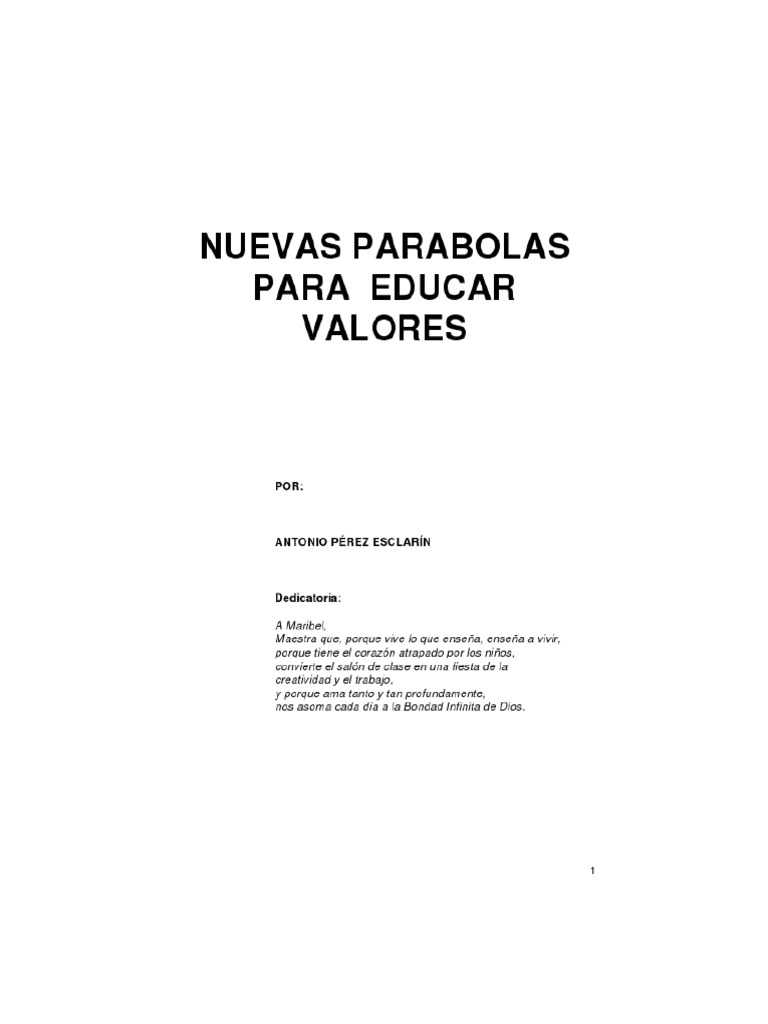 Parabolas para Educar en Valores | PDF | Sócrates | Verdad
