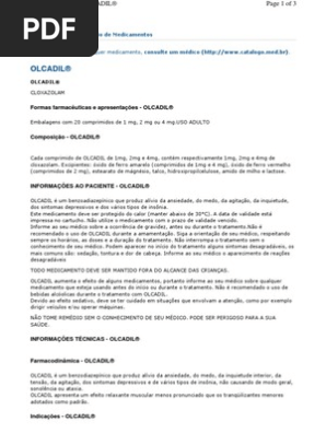 Olcadil Para Que Serve Como Tomar Quais Os Efeitos Psiquiatra BH