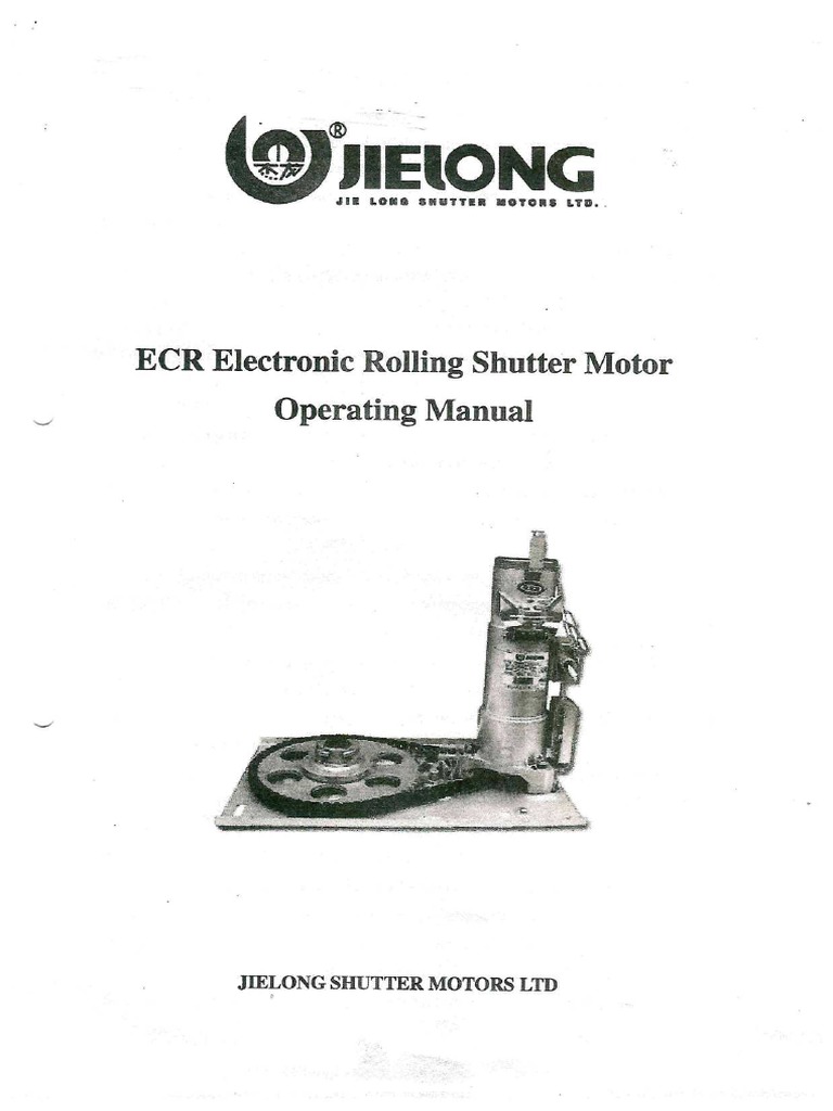 ECR Electronic Door Shutting Motor | PDF