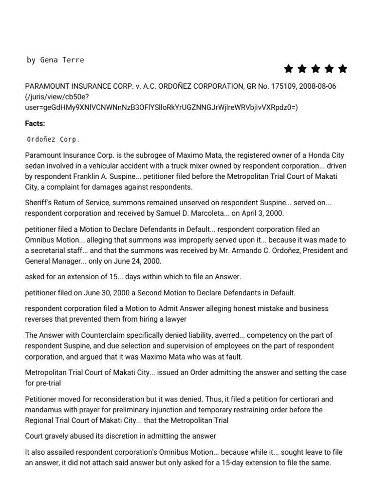 Case Digest | PDF | Lawsuit | Justice