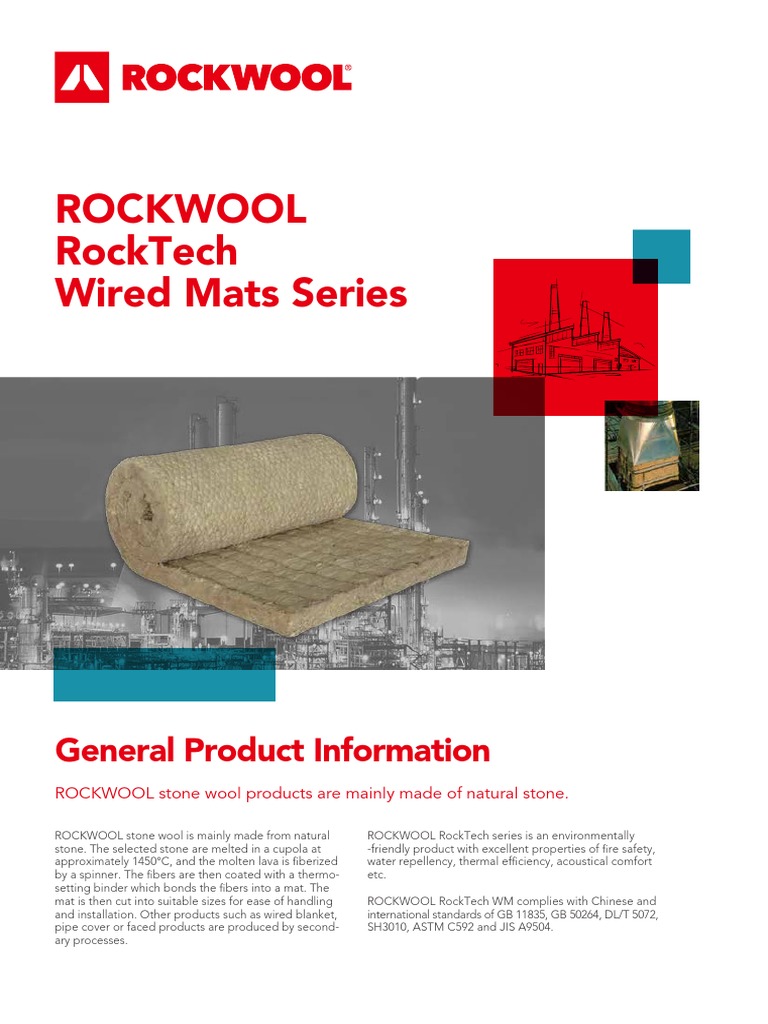 Rockwool Rocktech WM en Ds | PDF | Thermal Insulation | Building Insulation