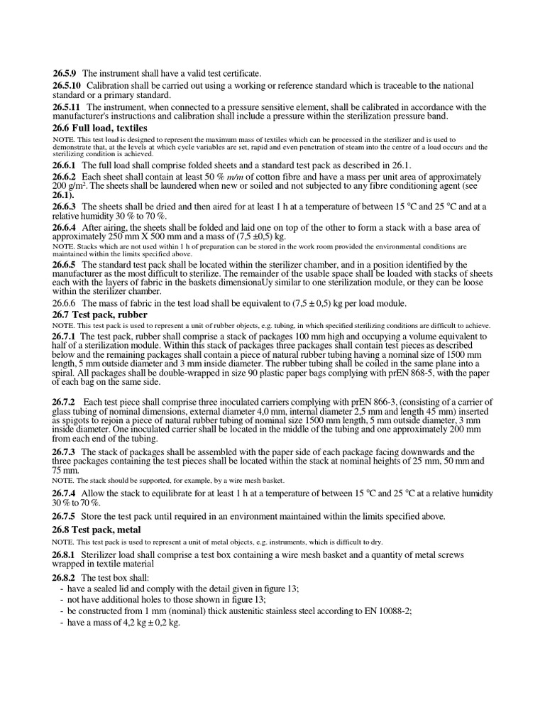 EN285 Parte10 | PDF | Verification And Validation | Calibration