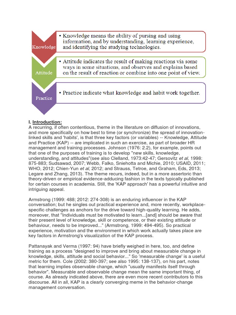 KAP Model | PDF | Attitude (Psychology) | Perception