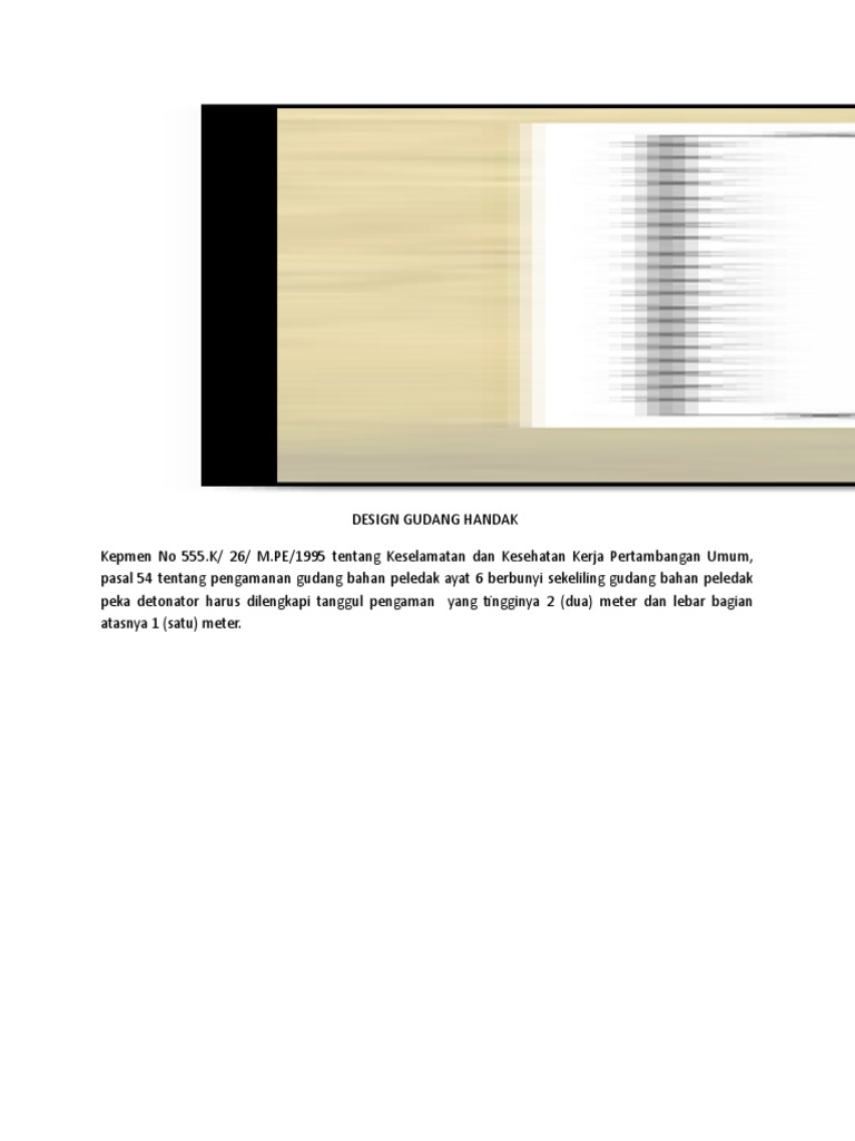 Keamanan Gudang Bahan Peledak | PDF | Teknologi & Rekayasa