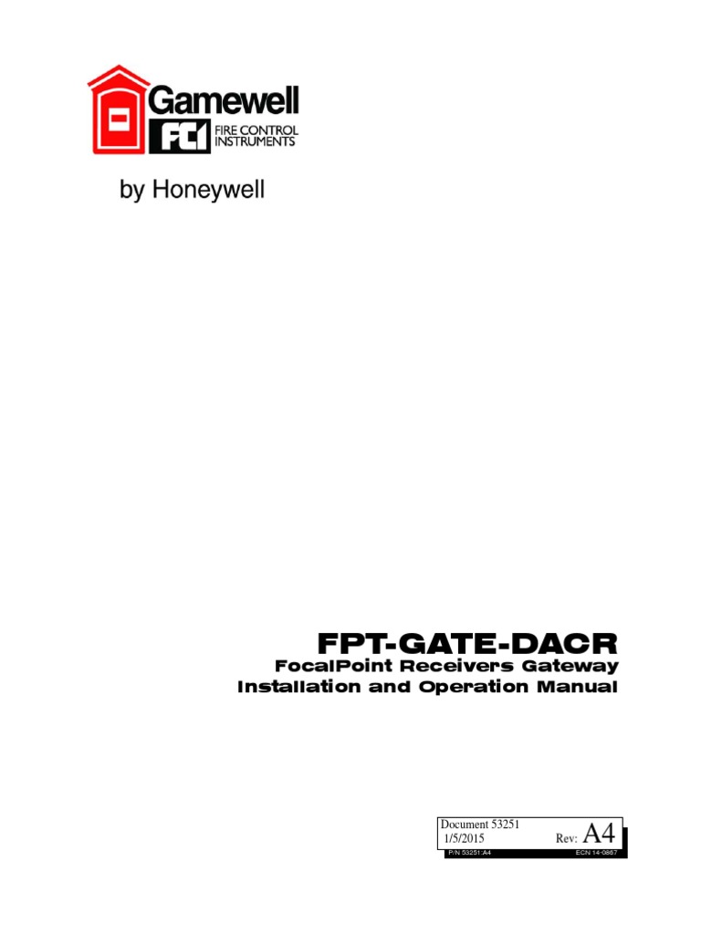 FocalPoint Receivers Gateway I & O Manual | PDF | Computing And ...