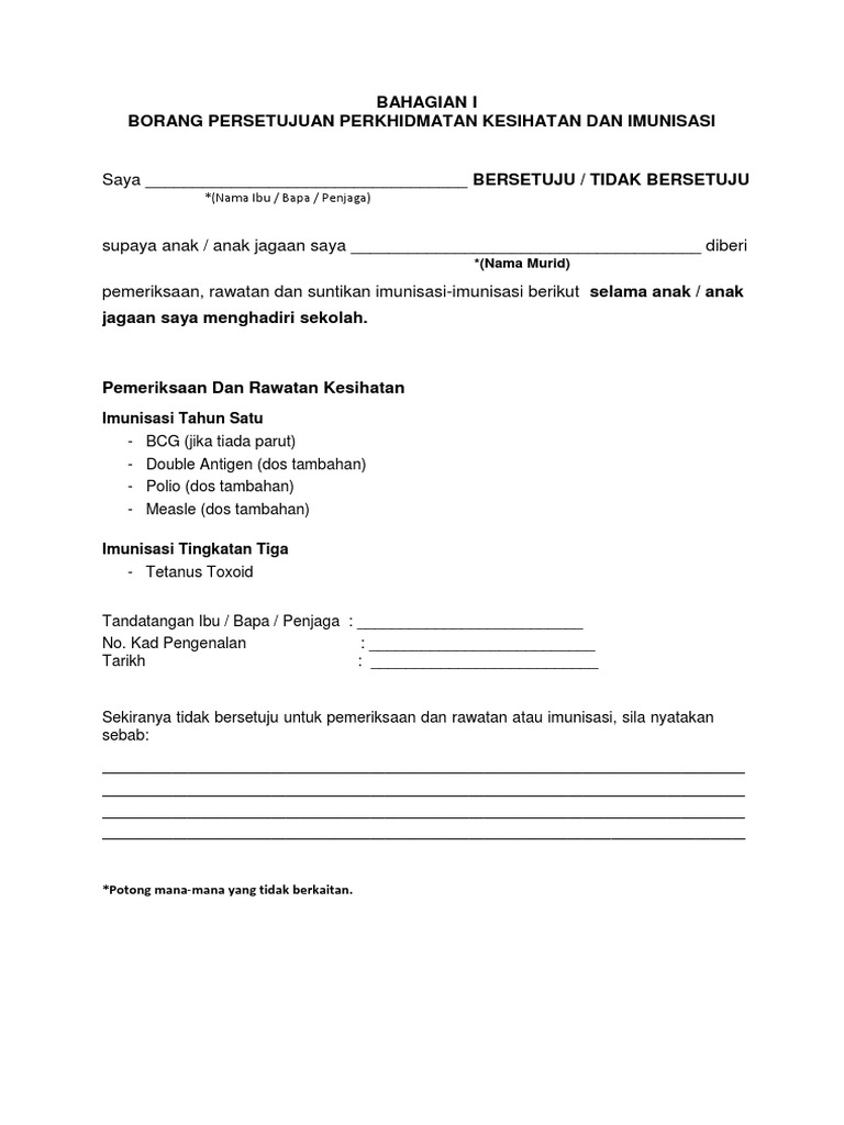 Rekod Kesihatan | PDF