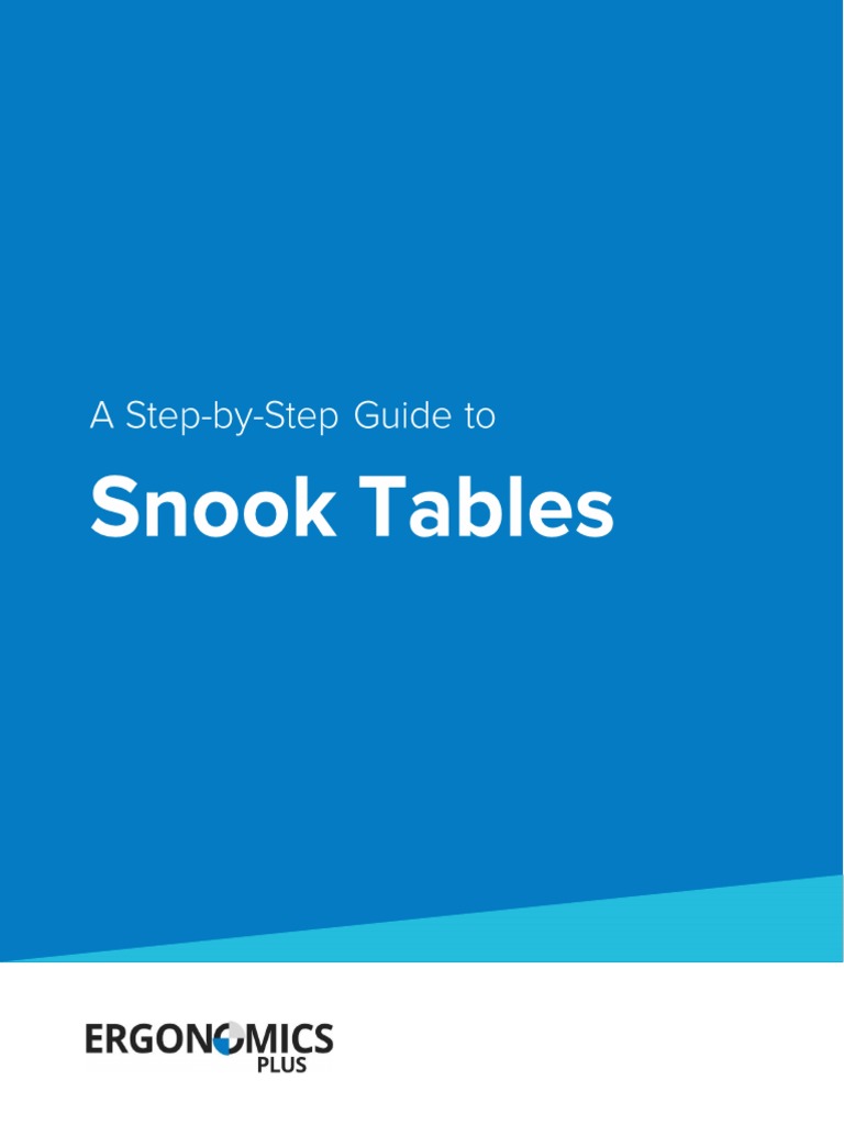 Snook Tables Guide V 3.0 | PDF