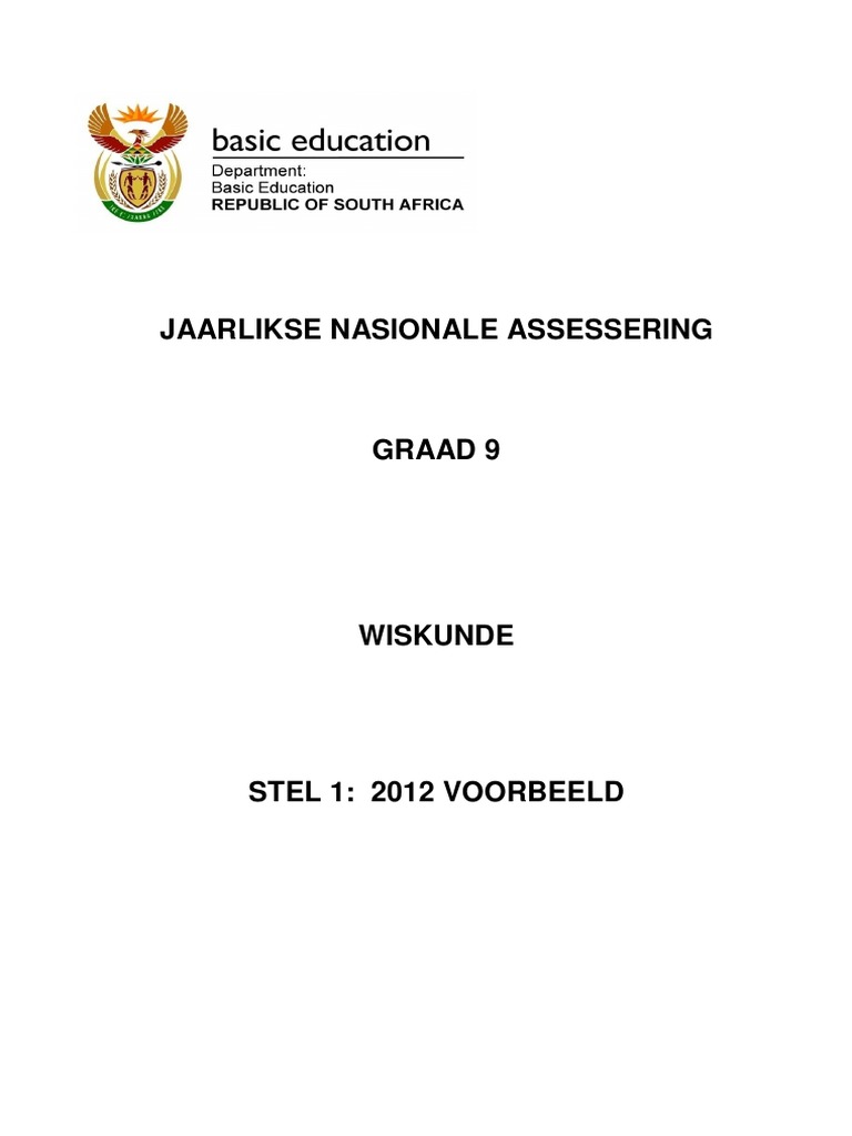 Afrikaans Grade 9 | PDF