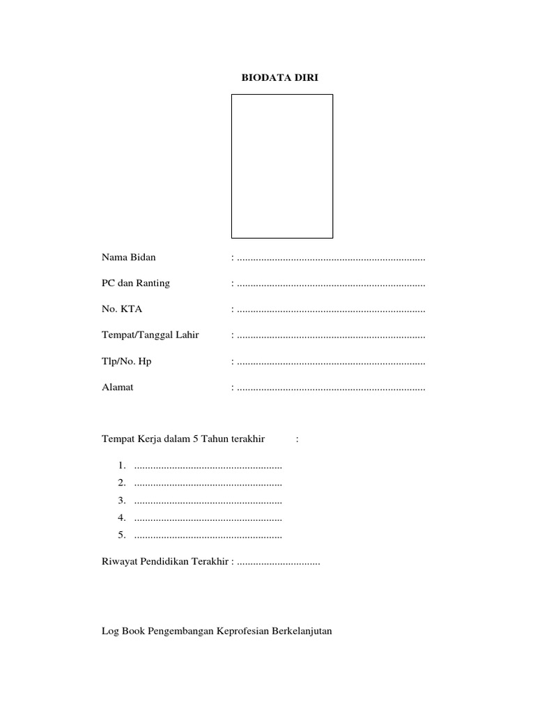 Biodata Anggota Ibi | PDF