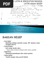 Arti Signa Dalam Resep Obat (1) - Dikonversi | PDF
