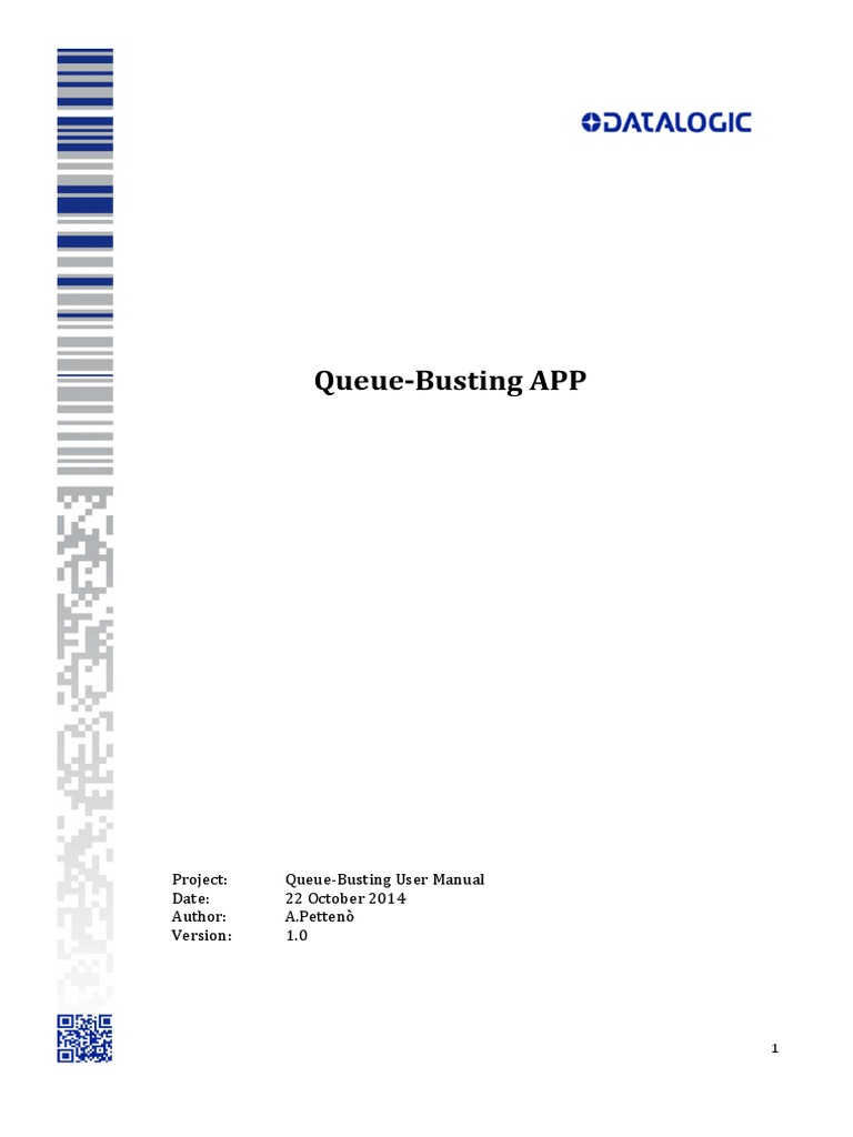 Queue Busting APP User Manual PDF | PDF | Barcode | Microsoft Windows