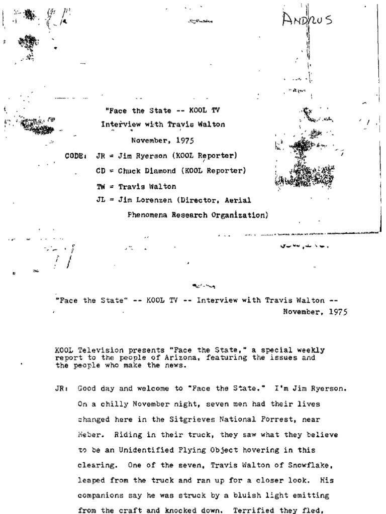 Travis Walton Part 1 MUFON Case File | PDF | Polygraph