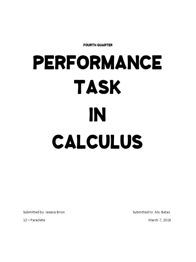 Last Performance Task | PDF | Analysis | Mathematical Analysis