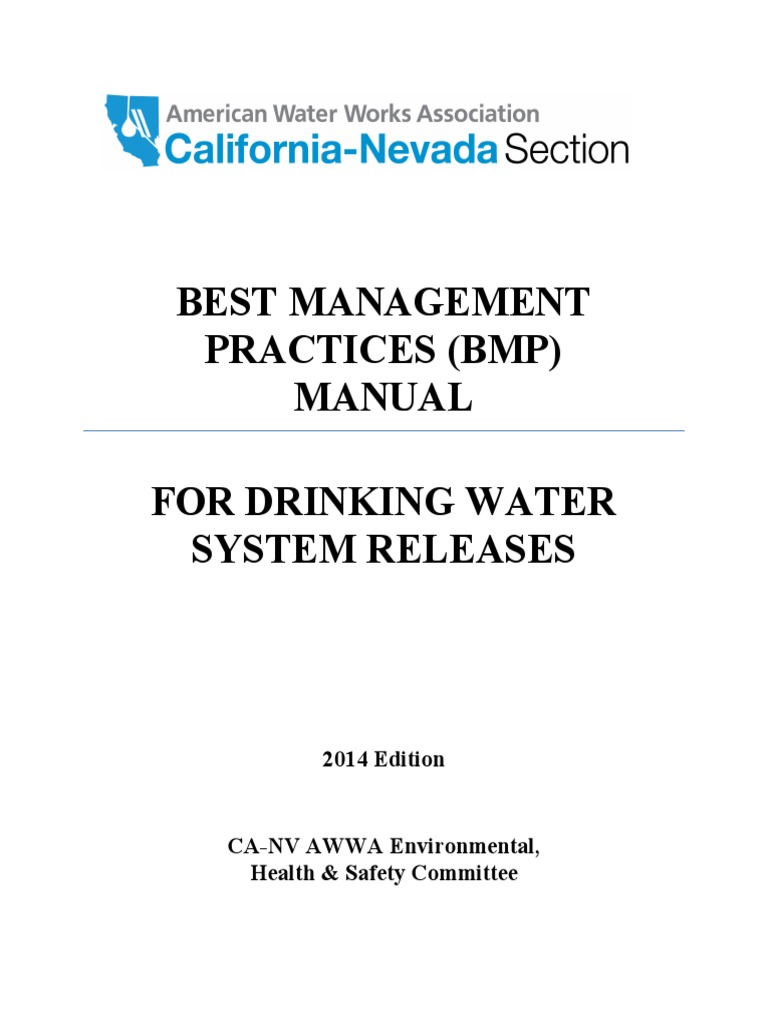 BMP Manual for Drinking Water Releases | PDF | Clean Water Act | Water ...