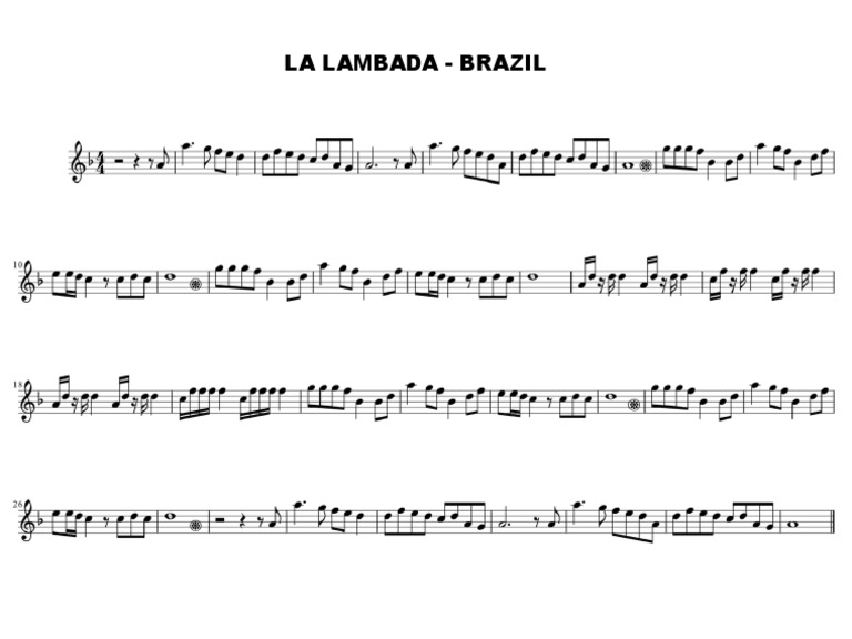 Lambada Violin | PDF