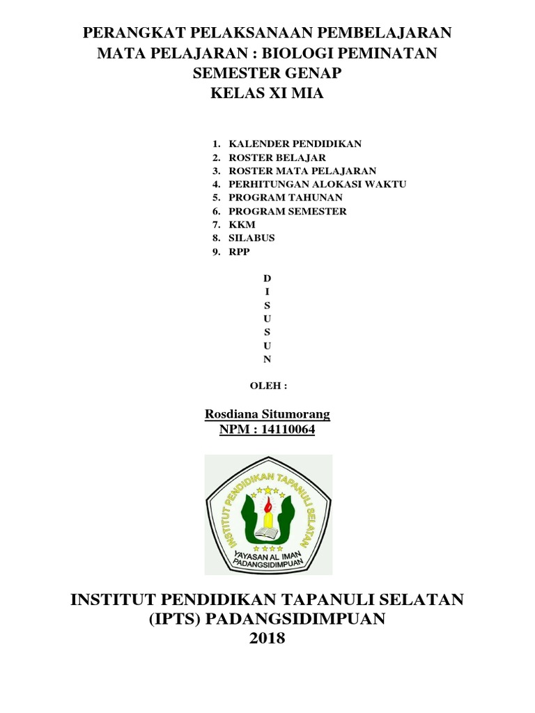 Cover Perangkat Pembelajaran | PDF