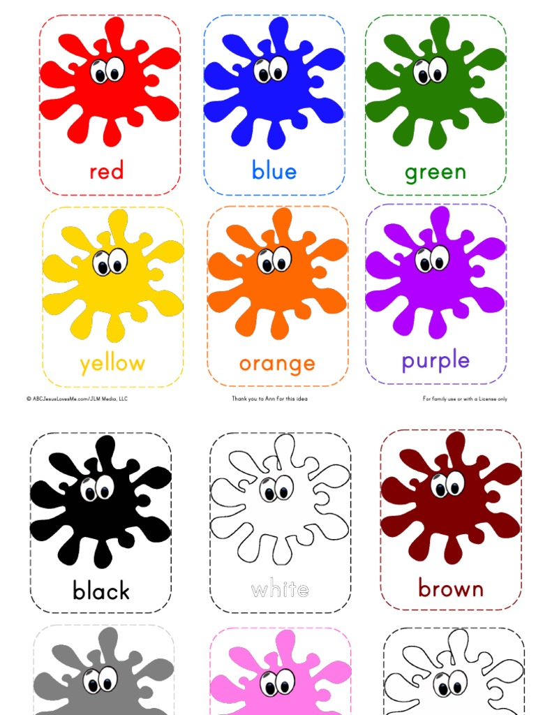 Color Flashcards | PDF