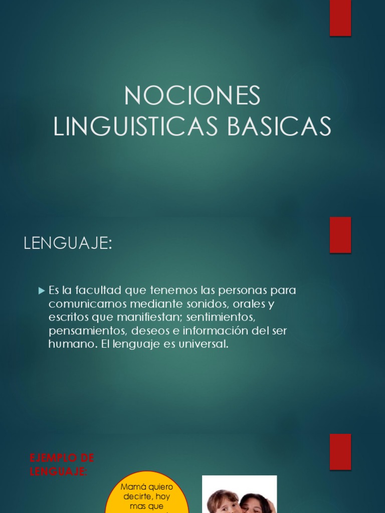 Nociones Linguisticas Basicas | PDF | Palabra | Habla