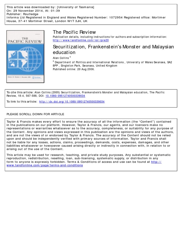 The Pacific Review | PDF | Government