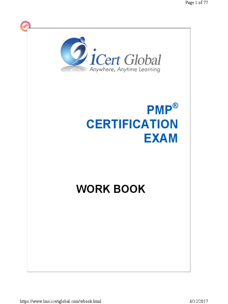 PMP Workbook | PDF | Project Management | Quality (Business)