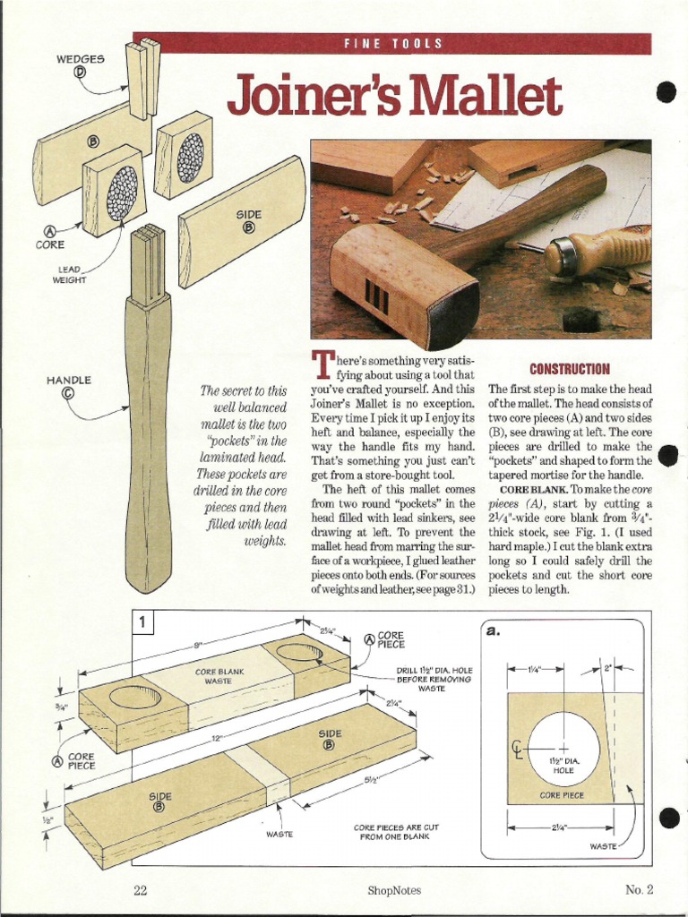 Woodworking - Jointer's Mallet | PDF