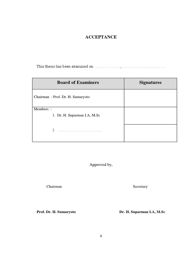 Acceptance Form - OK | PDF