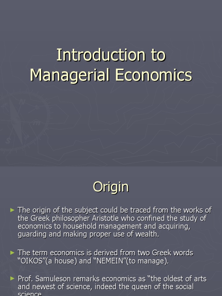 Introduction To Managerial Economics | PDF | Economics | Decision Making