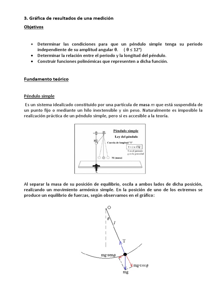 Pendulo Simple | PDF | Péndulo | Análisis matemático