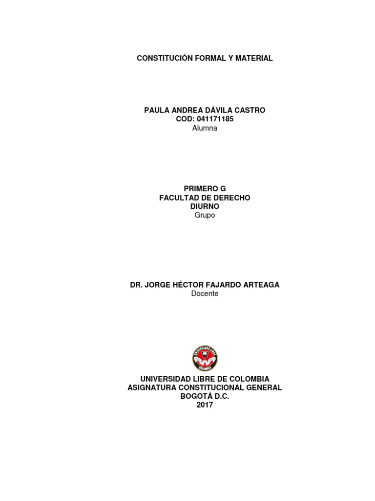 Constitución Formal y Material | PDF | Constitución | Ley constitucional