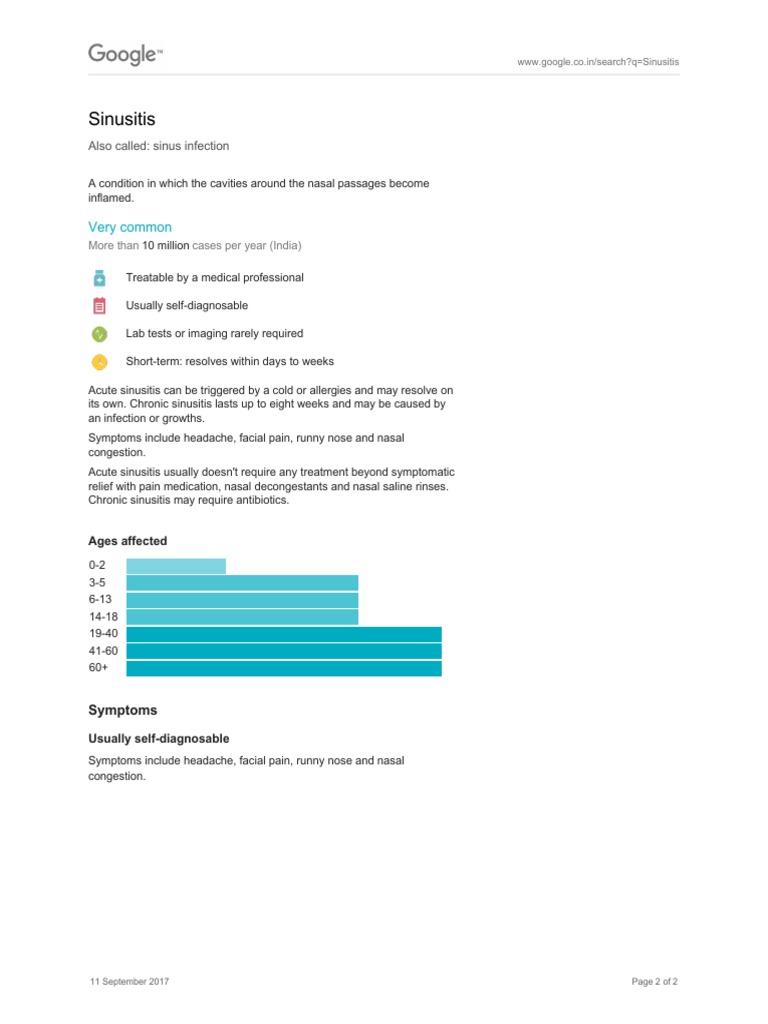 Understanding Sinusitis Symptoms and Care | PDF