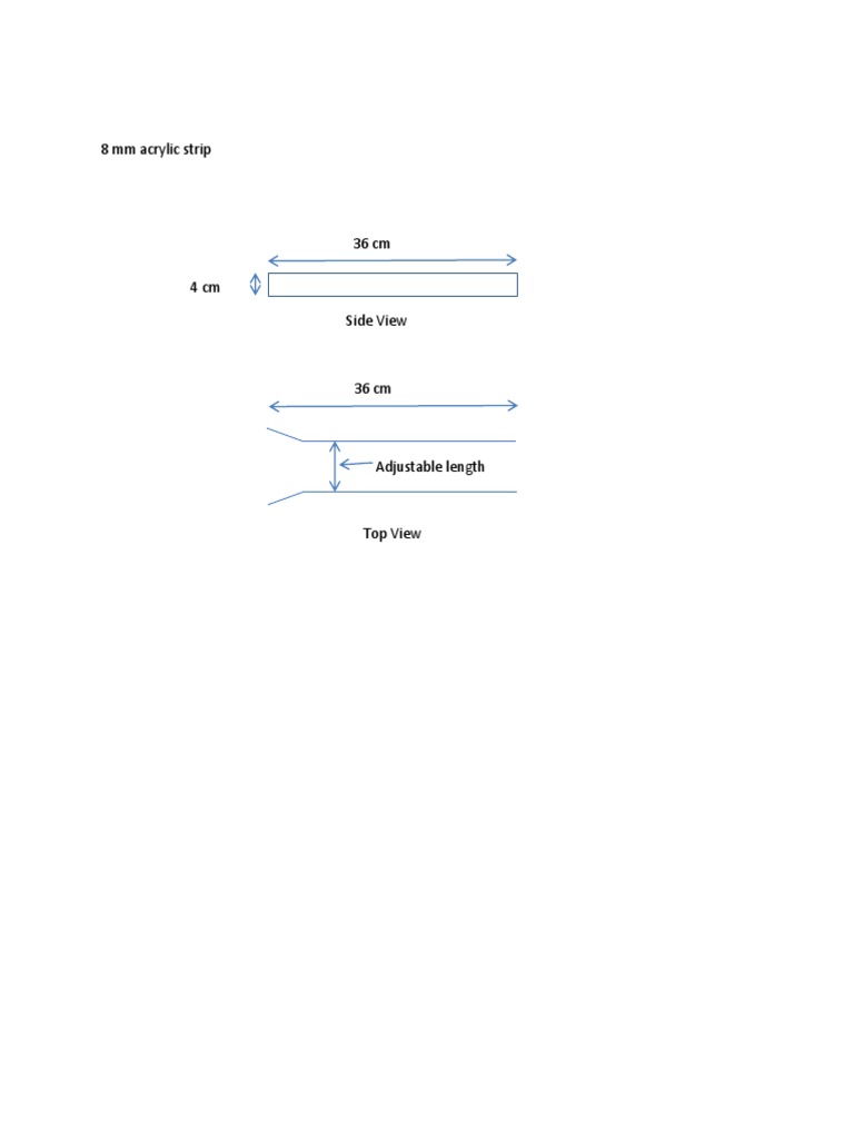 Drawing of Acrylic Sheet | PDF