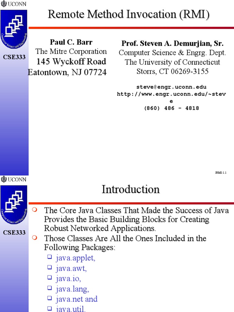Remote Method Invocation (RMI) | Download Free PDF | Method (Computer Programming) | Java ...
