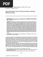 Brooks, Suchey 1990 PDF | PDF | Anatomical Terms Of Location | Statistics