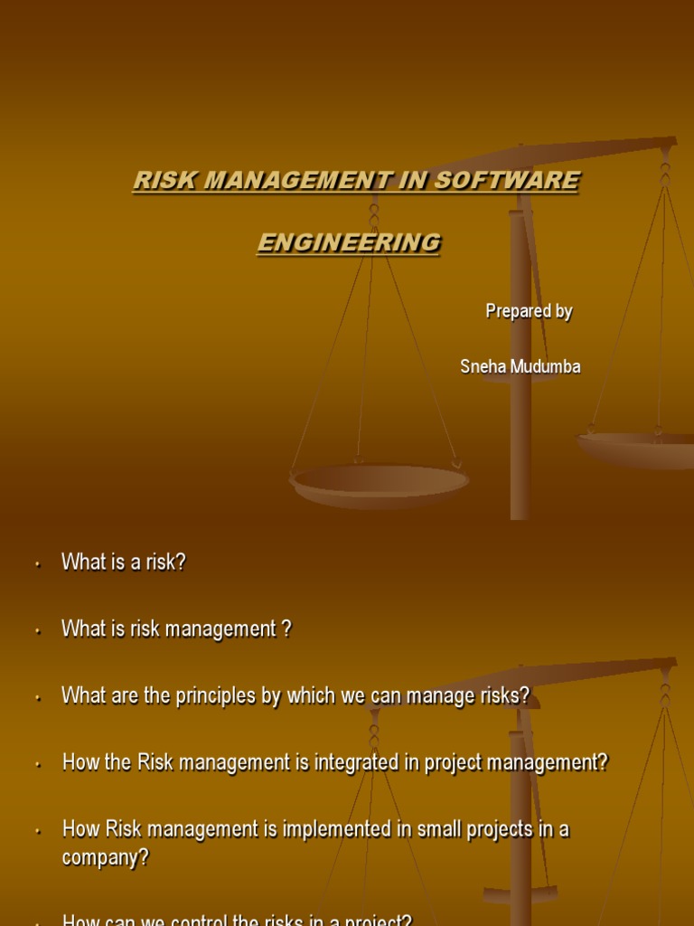 Risk Management in Software Engineering | PDF | Risk Management | Risk