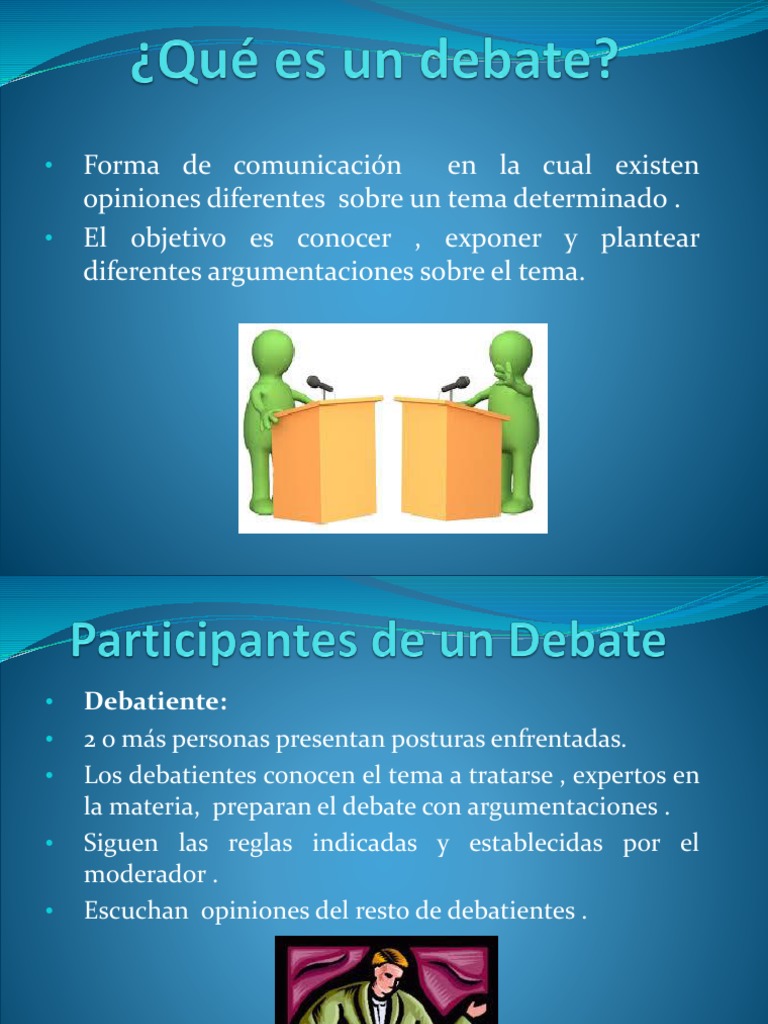 Qué Es Un Debate | PDF