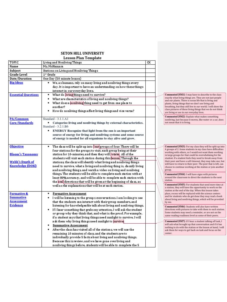 Lesson Plan 4 Revised Autosaved | PDF | Cognition | Behavior Modification