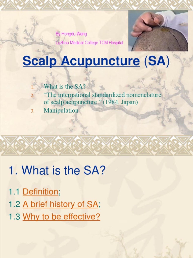 Scalp Acupuncture Basics | PDF | Acupuncture | Traditional Chinese Medicine